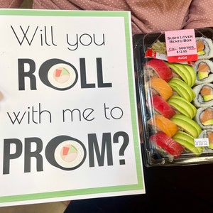 Promposal Ask Idea Printable "will You Roll With Me to Prom?" INSTANT ...