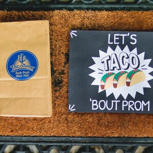 Promposal Ask Idea Printable "let's Taco 'bout Prom" INSTANT DOWNLOAD ...