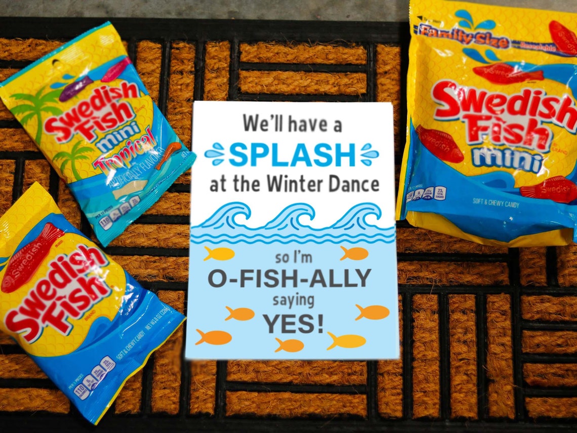 Promposal Answer Printable Poster we'll Have a Splash at the Winter ...