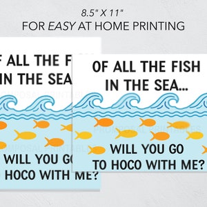 Homecoming Promposal Idea "of All the Fish in the Sea, Will You Go to ...