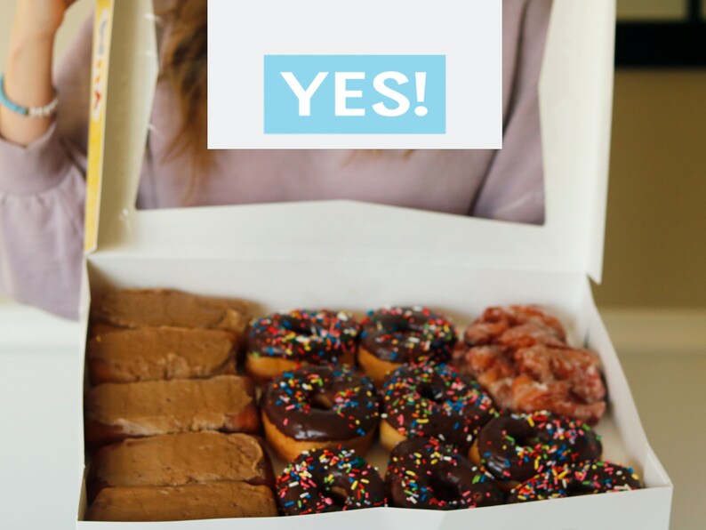 Promposal Answer Printable i Donut Want to Go to Prom - Etsy