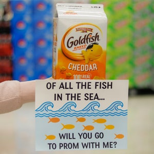 Prom Promposal Idea Poster "of All the Fish in the Sea, Will You Go to ...