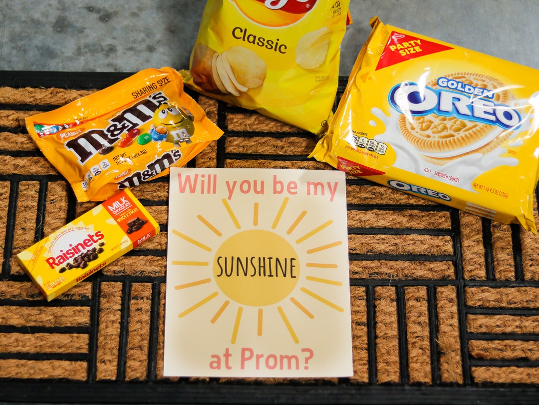 Prom Ask Printable "will You Be My Sunshine at Prom? " INSTANT DOWNLOAD ...