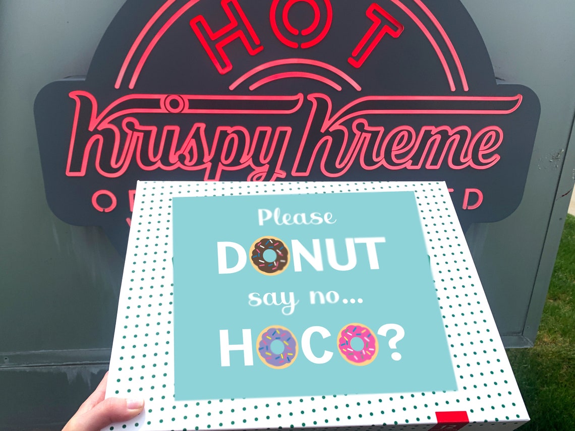 Homecoming Donut Promposal Ask Printable please Donut - Etsy