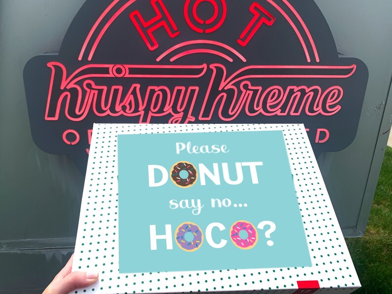 Homecoming Donut Promposal Ask Printable please Donut - Etsy