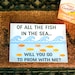 Prom Promposal Idea Poster "of All the Fish in the Sea, Will You Go to ...