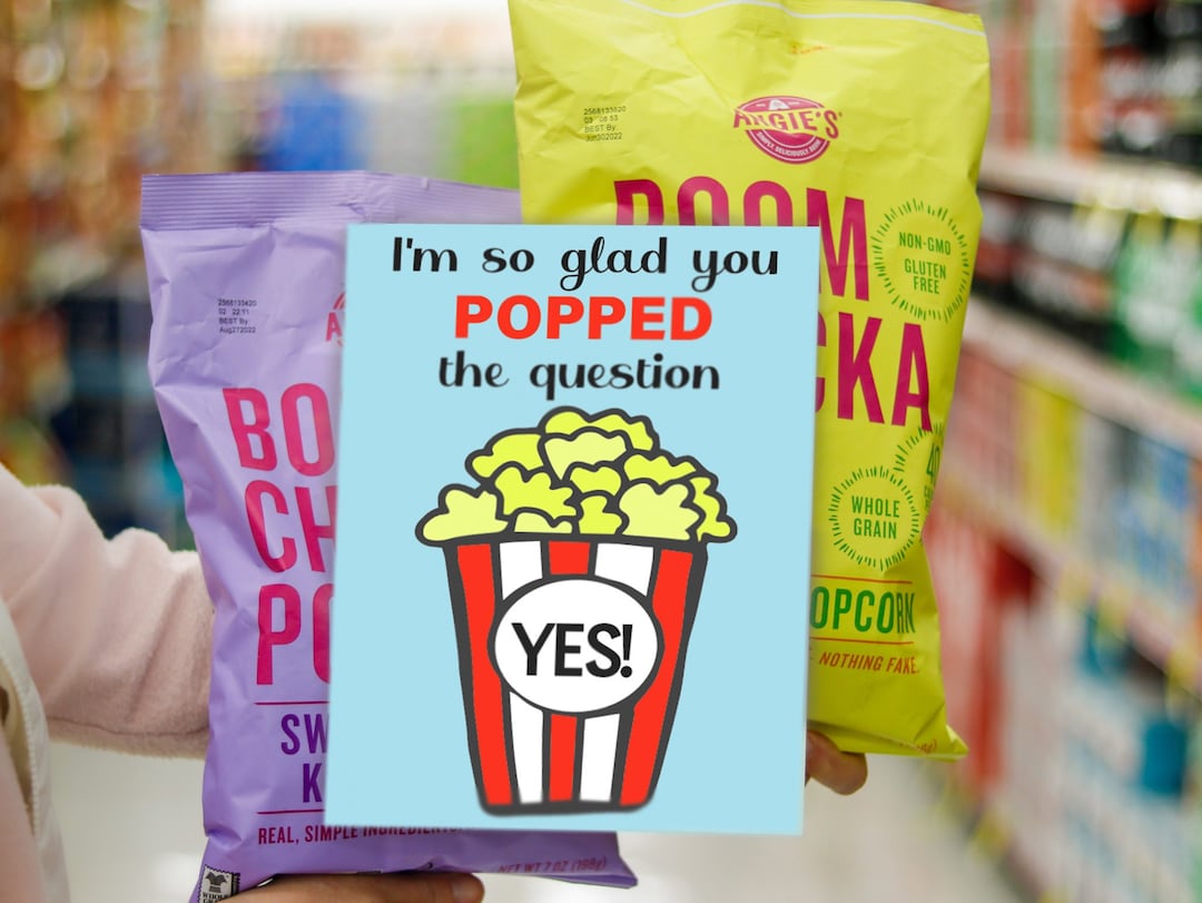 Yes! Dance Reply Printable Prom Homecoming "i'm so Glad You Popped the ...