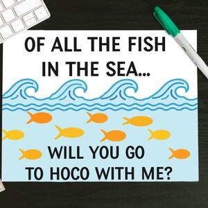 Homecoming Promposal Idea "of All the Fish in the Sea, Will You Go to ...