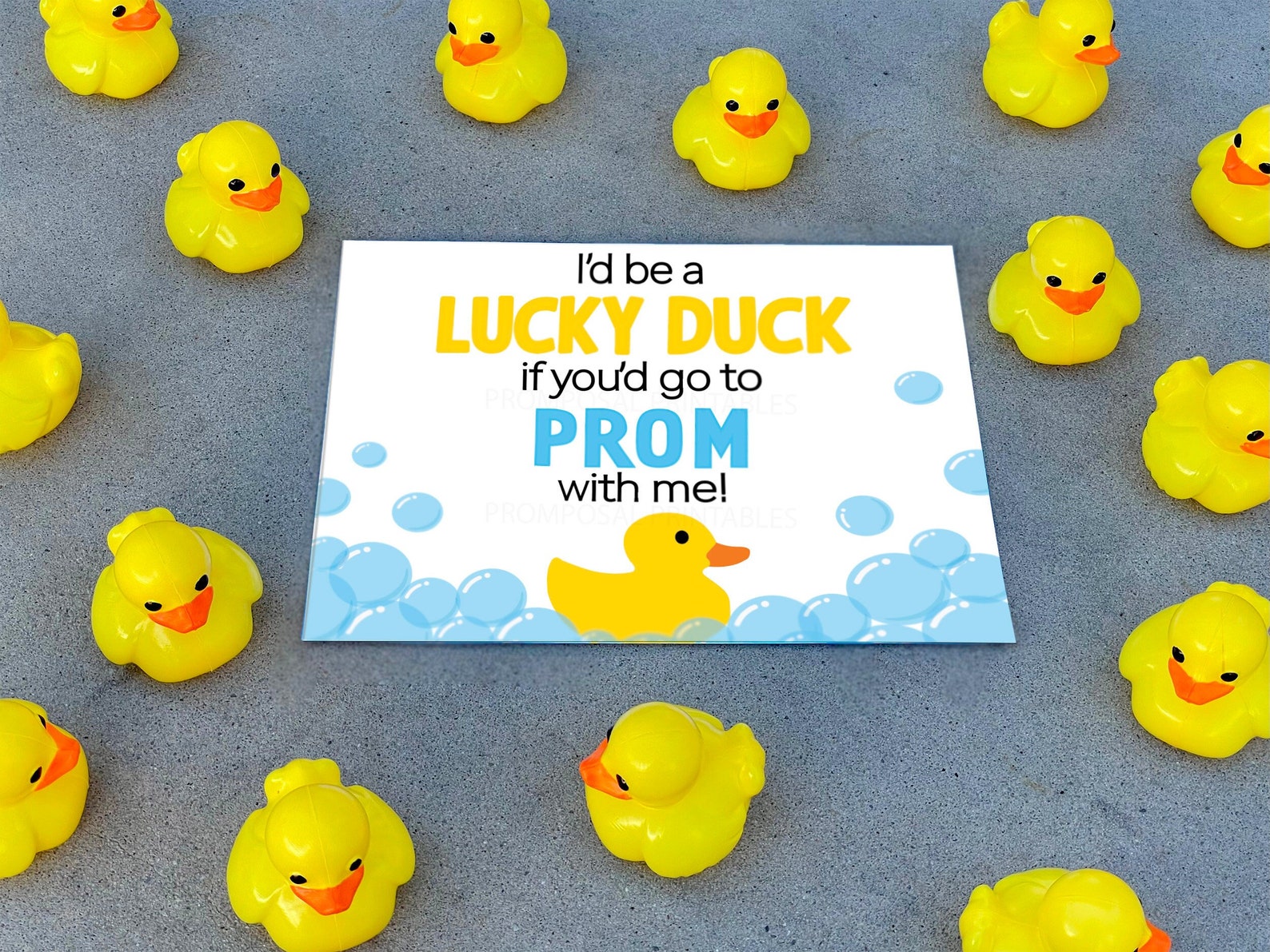 Duck Promposal Ideas "i'd Be a Lucky Duck If You'd Go to Prom With Me ...