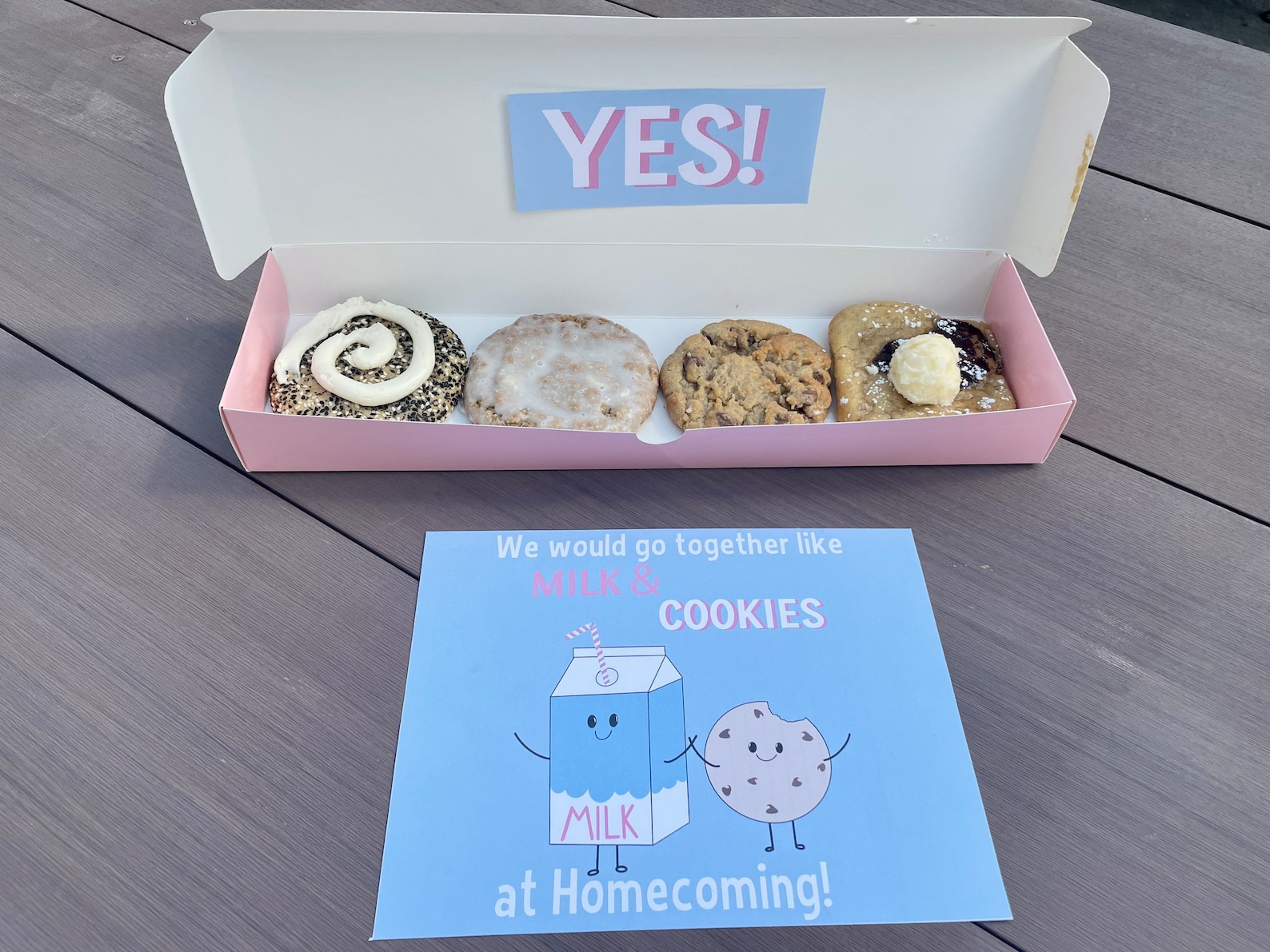 Homecoming Answer Ideas "we Would Go Together Like Milk & Cookies at ...