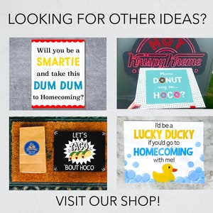 Homecoming Promposal Ask Idea Printable "i'd Be a Lucky Ducky If You'd ...