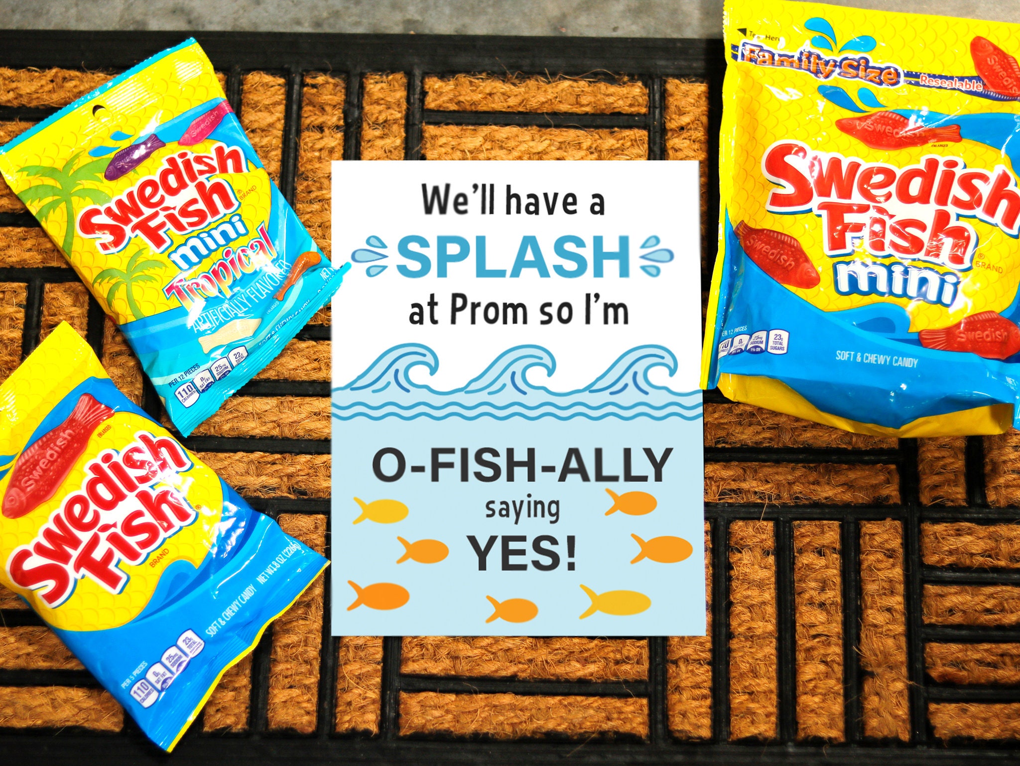 Promposal Answer Printable Poster "we'll Have a Splash at Prom so I'm O ...