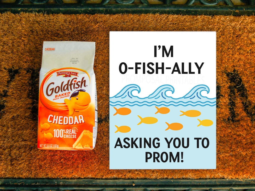 Promposal Idea "i'm O-fish-ally Asking You to Prom!" INSTANT DOWNLOAD ...
