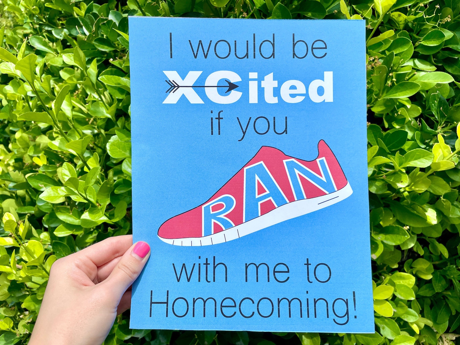 Running Promposal Hoco Proposal Idea "i Would Be Xcited If You RAN With ...