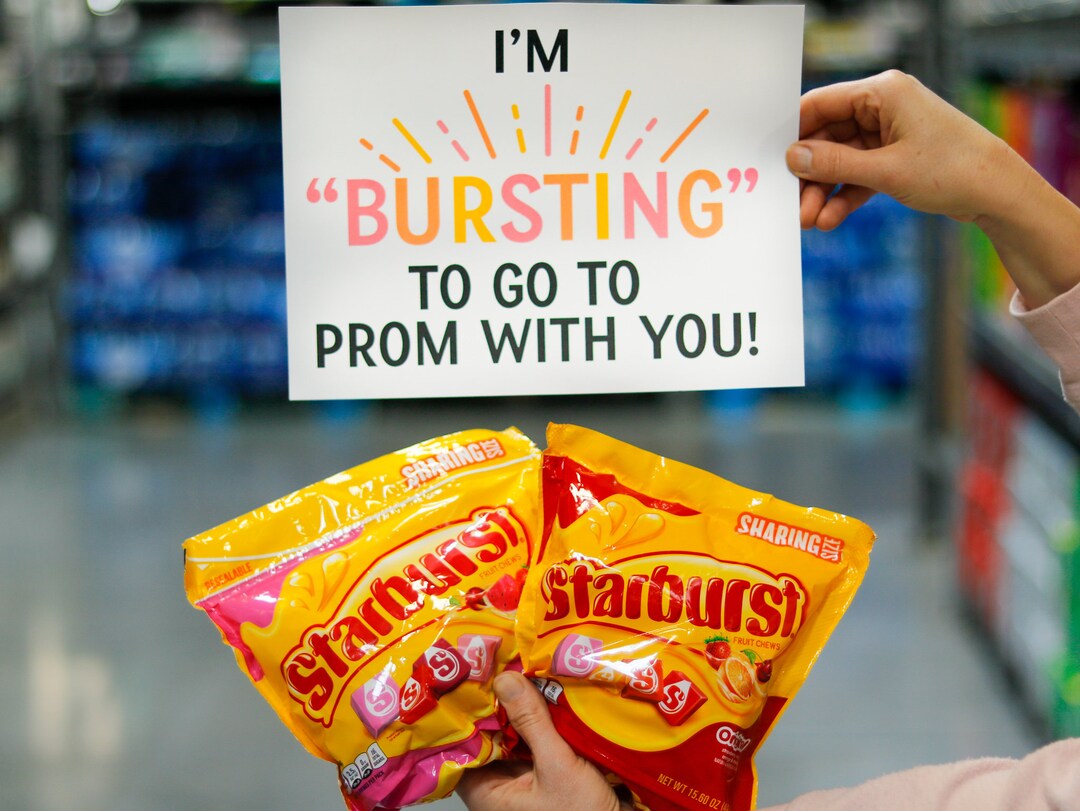 Prom Answer Promposal Idea "i'm Bursting to Go to Prom With You ...