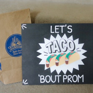 Promposal Ask Idea Printable "let's Taco 'bout Prom" INSTANT DOWNLOAD ...