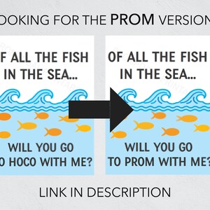 Homecoming Promposal Idea "of All the Fish in the Sea, Will You Go to ...
