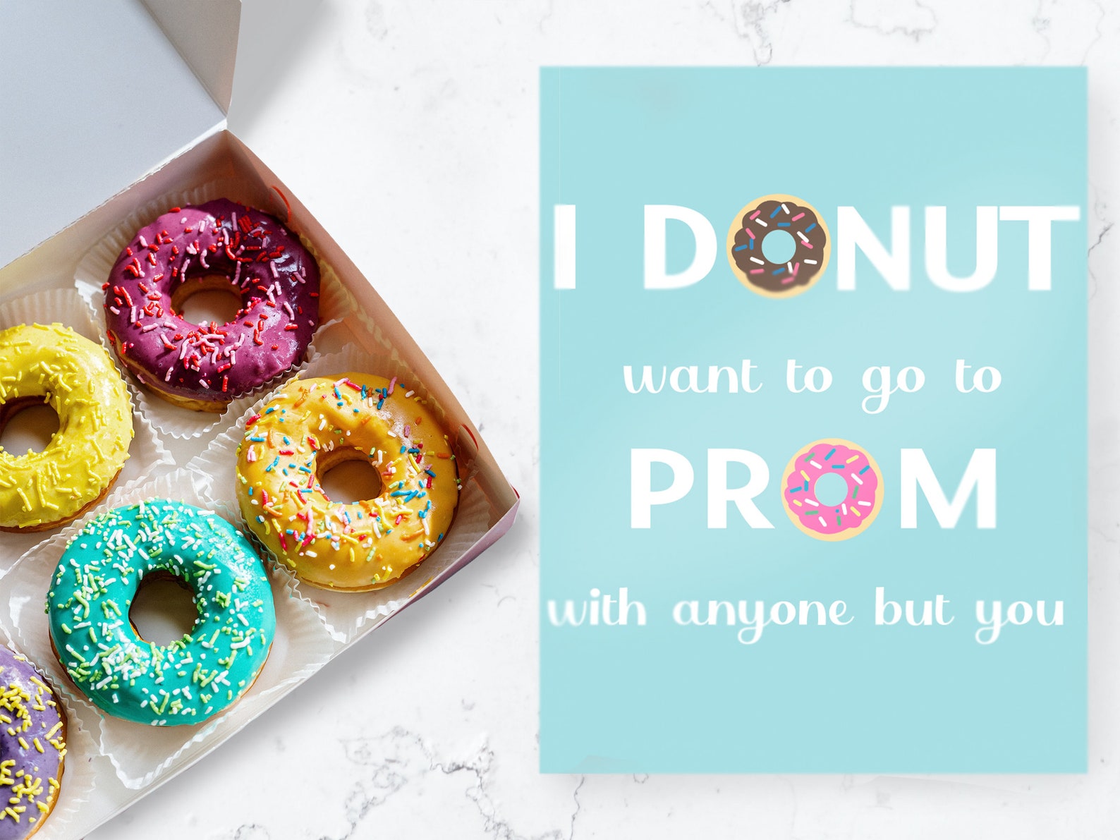 Promposal Answer Printable i Donut Want to Go to Prom - Etsy