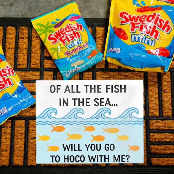 Of All the Fish in the Sea Will You Go to Prom With Me - Etsy