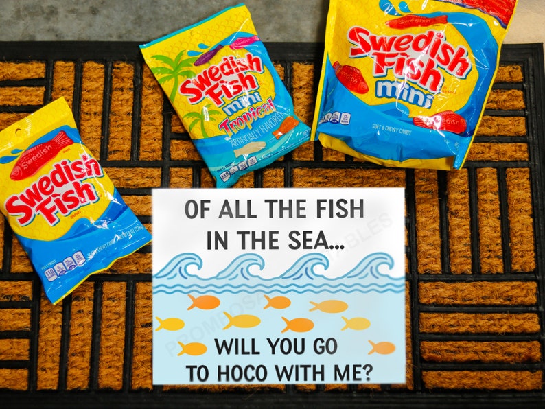 Homecoming Promposal Idea of All the Fish in the Sea - Etsy