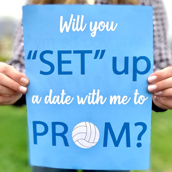 Volleyball Prom Proposal - Etsy