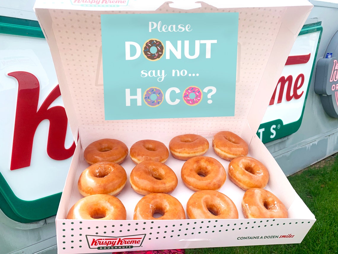 Homecoming Donut Promposal Ask Printable please Donut - Etsy