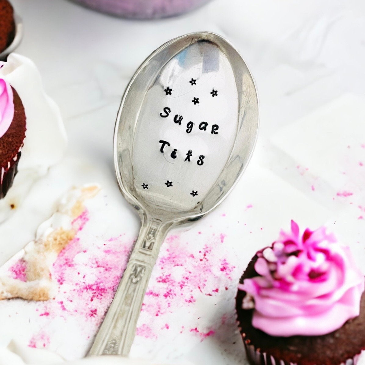 Sugar Tits Stamped Sugar Spoon, Funny Spoon, Rude Spoon, Gift for Her ...