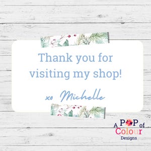 Printable Gift Tags Stickers I "let It Snow" Gift Stickers | Cute ...