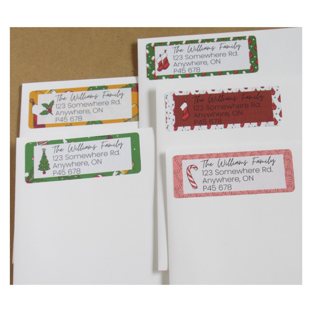 Editable Christmas Address Labels – Printable Return Address Template ...