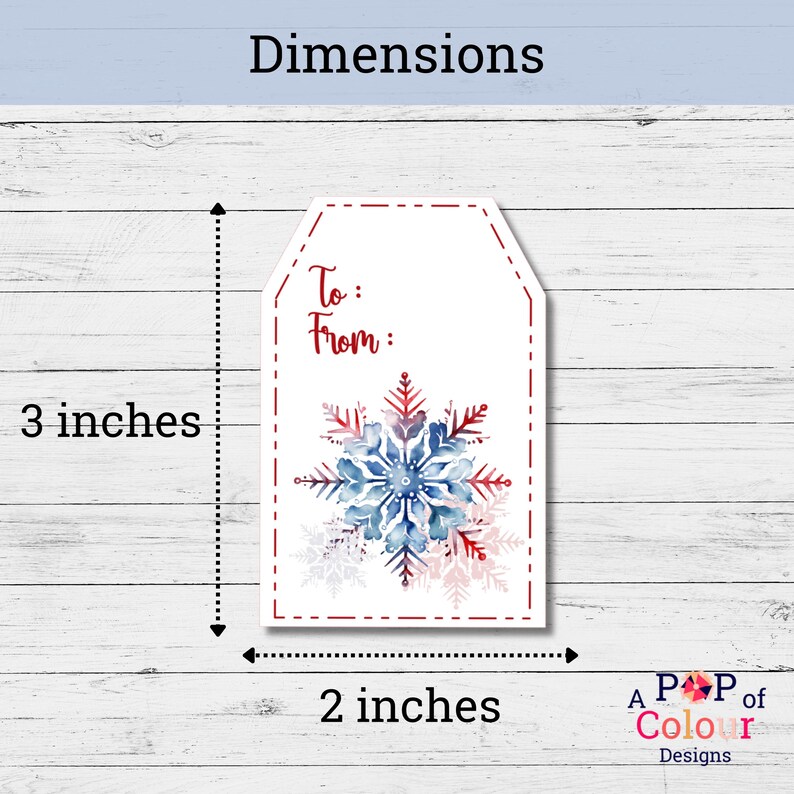 Printable Gift Tags Stickers I "let It Snow" Gift Stickers | Cute ...