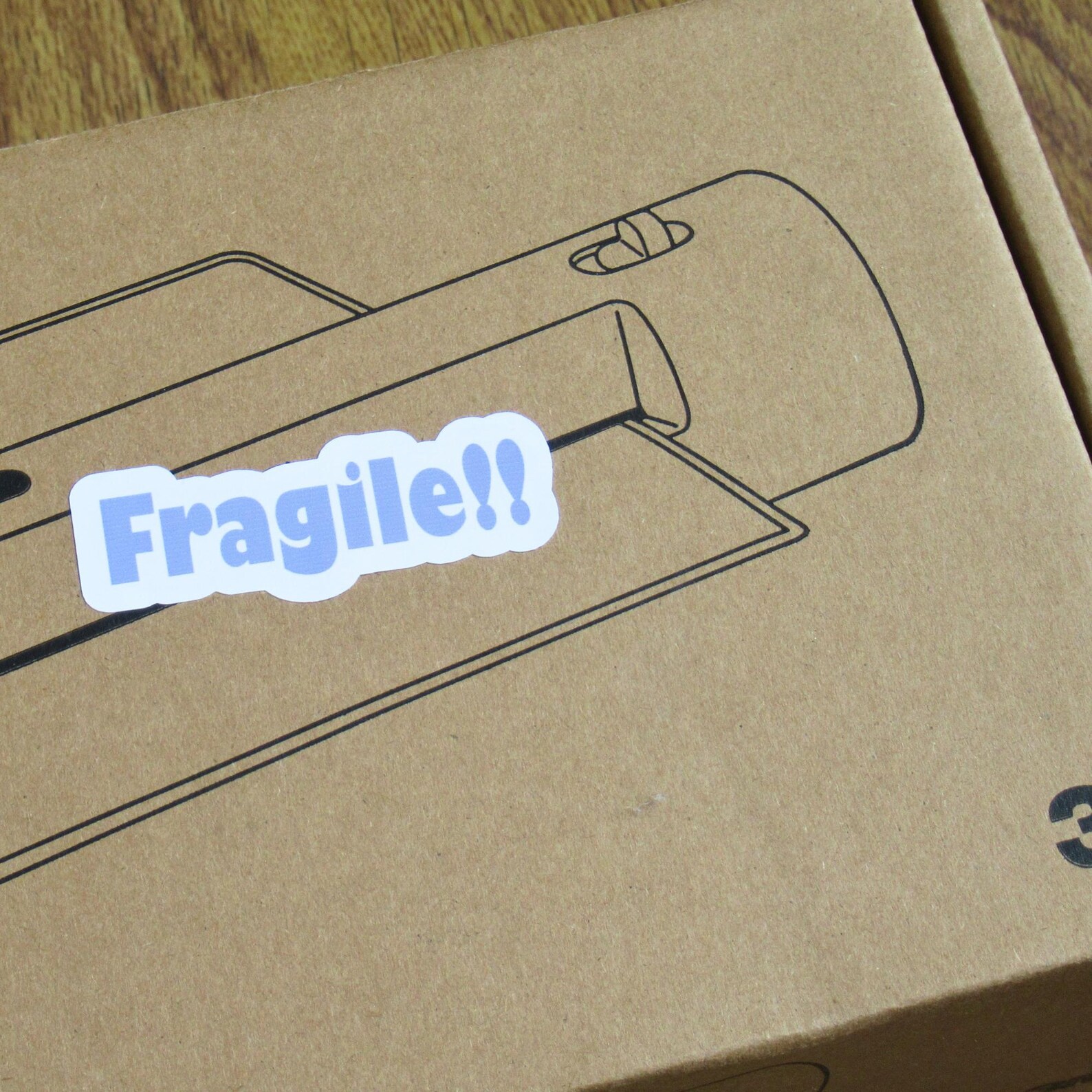 Bold Printable "fragile" Stickers I Send Packages With Confidence - Etsy