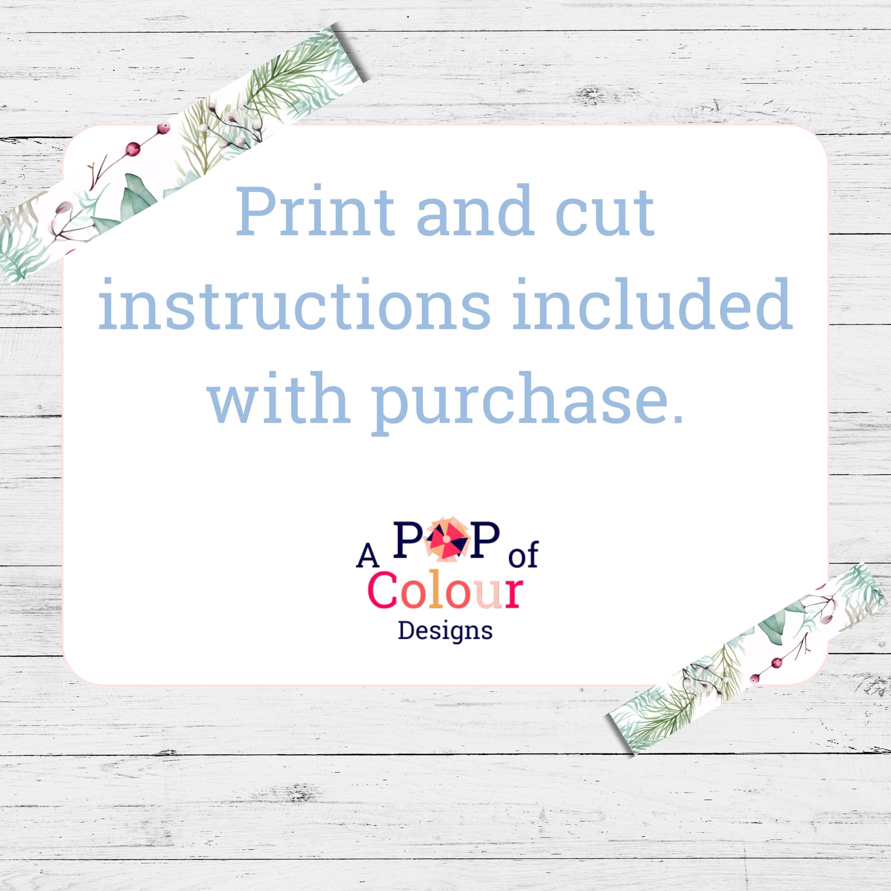 Printable Gift Tags Stickers I "let It Snow" Gift Stickers | Cute ...