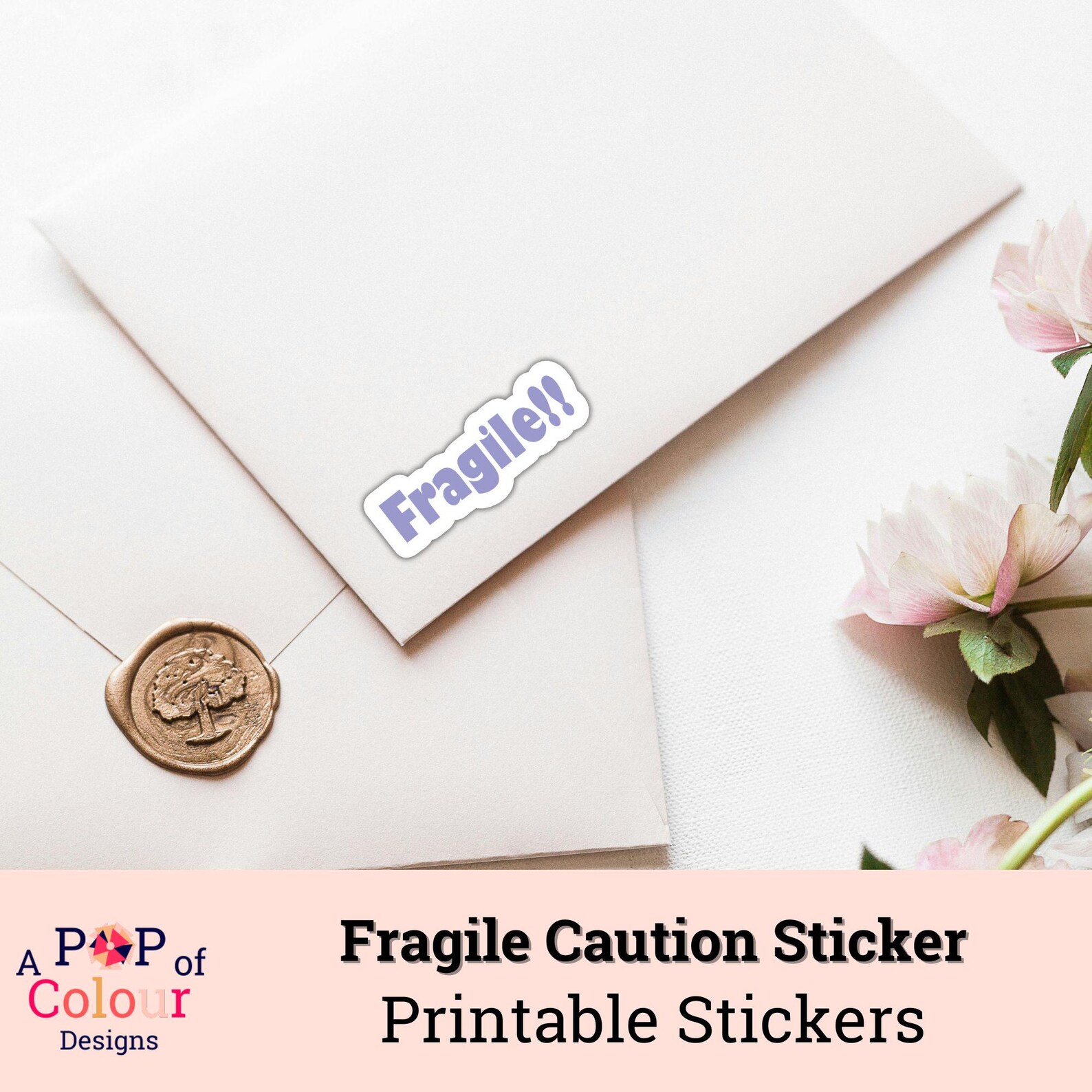 Bold Printable fragile Stickers I Send Packages With Confidence - Etsy