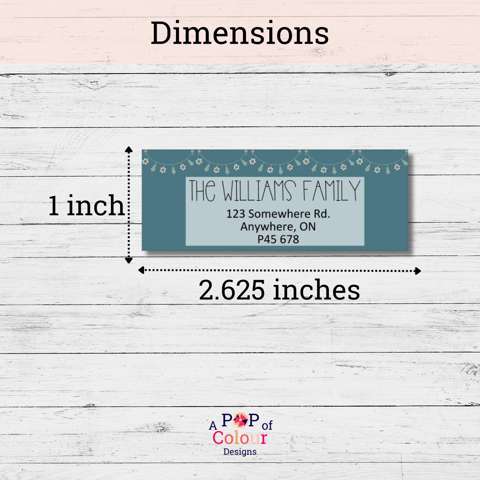 Pretty Christmas Card Address Labels Holiday Return Address Labels ...