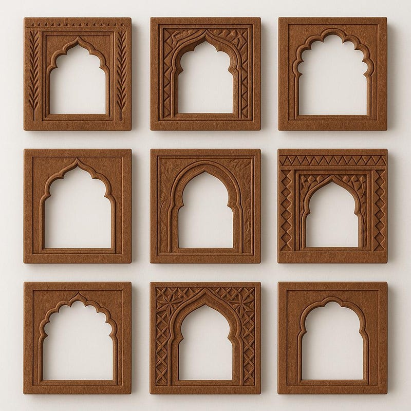 Wooden Carved Arch Frame - Etsy UK