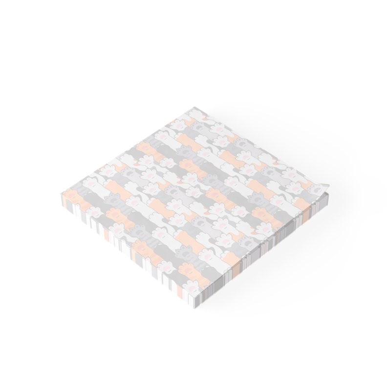 Cute Cat Paw Patterned Post-it® Note Pads, 3x3 Post It Notes, Cat Paw ...