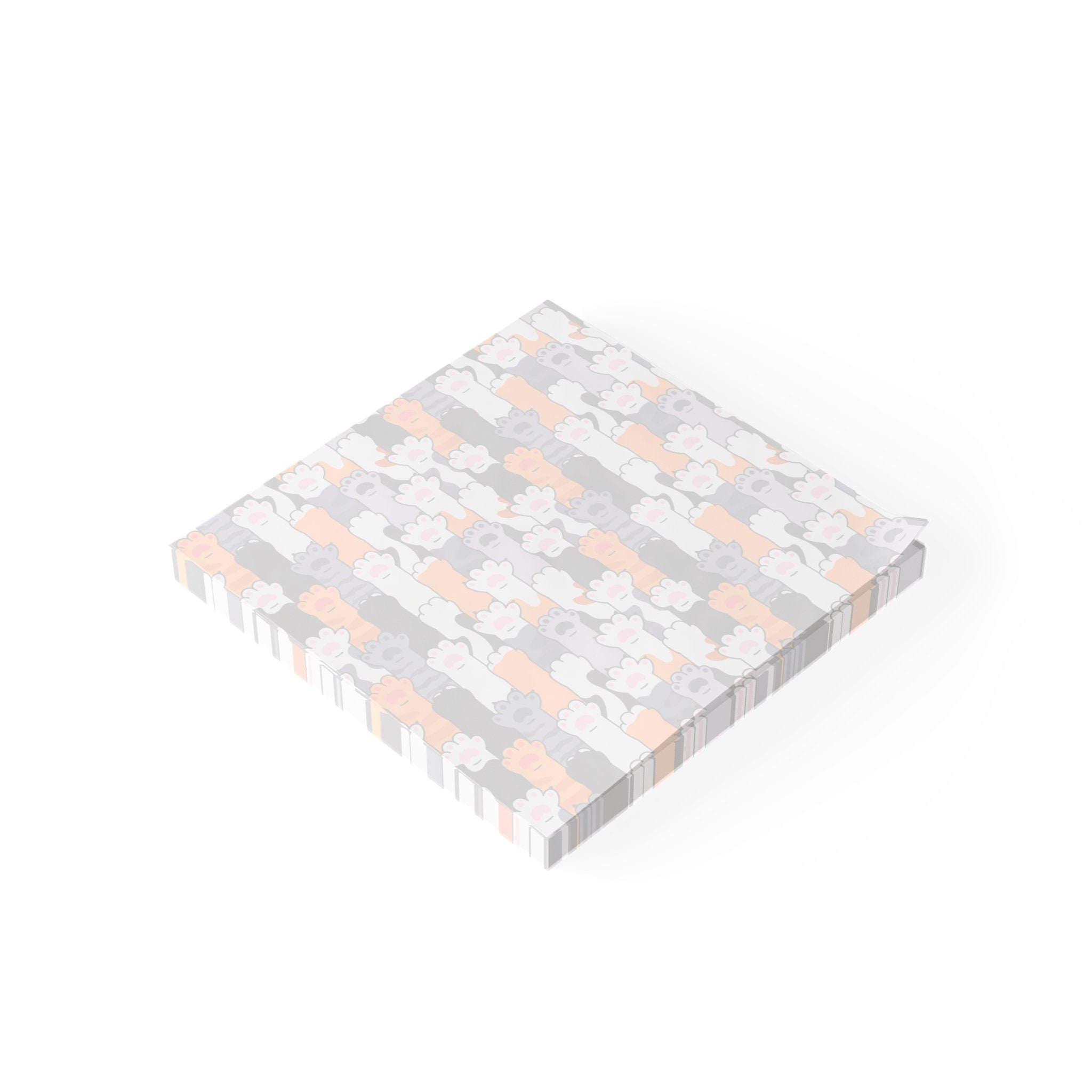 Cute Cat Paw Patterned Post-it® Note Pads, 3x3 Post It Notes, Cat Paw ...
