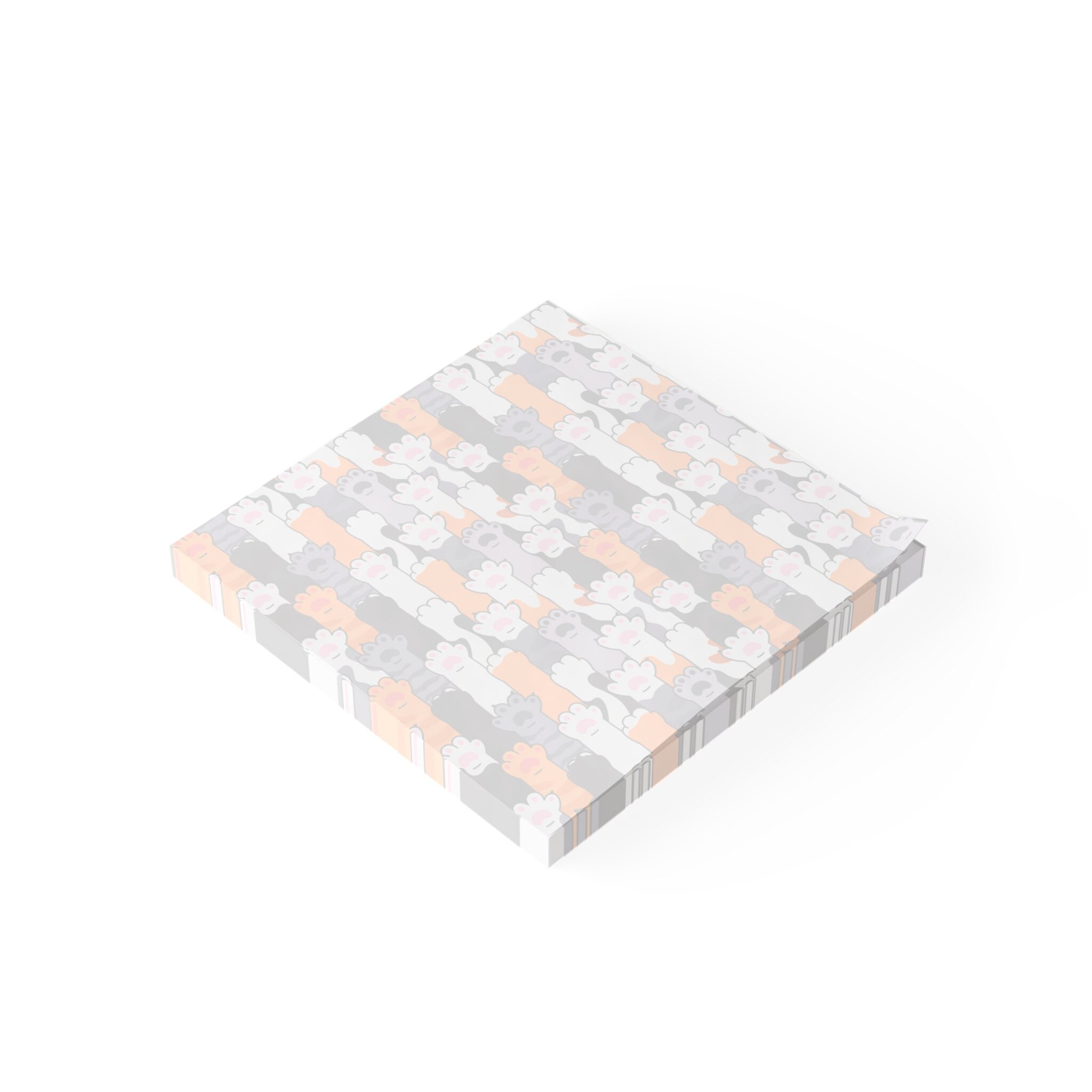 Cute Cat Paw Patterned Post-it® Note Pads, 3x3 Post It Notes, Cat Paw ...