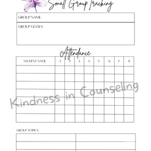 School Counselor Documentation Pack - Etsy