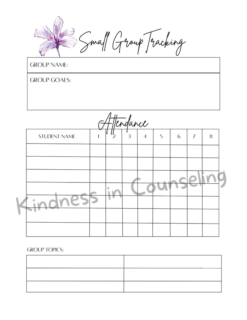 School Counselor Documentation Pack - Etsy