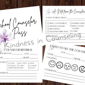 School Counselor Documentation Pack - Etsy
