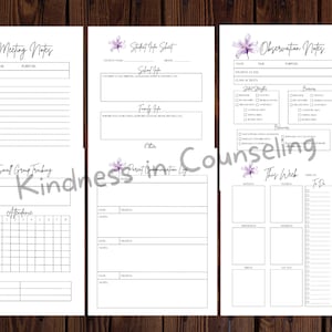 School Counselor Documentation Pack - Etsy