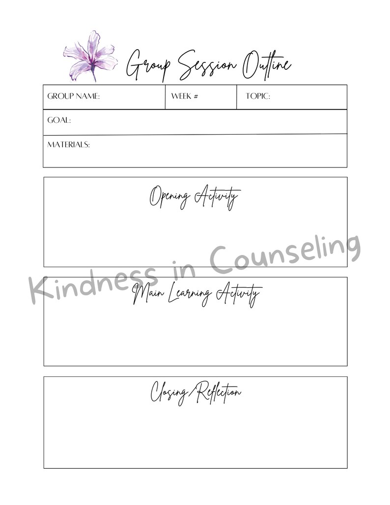 School Counselor Documentation Pack - Etsy