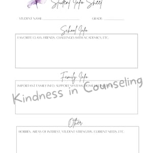 School Counselor Documentation Pack - Etsy