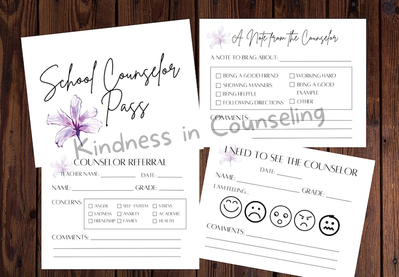 School Counselor Documentation Pack - Etsy