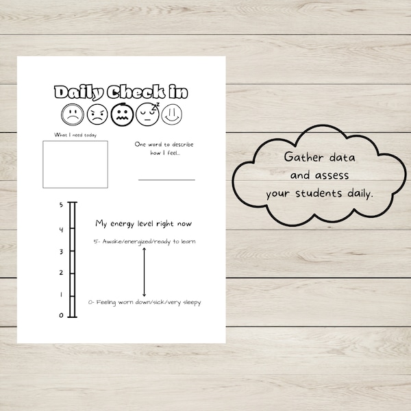 Emotional Well Being Worksheets - Etsy