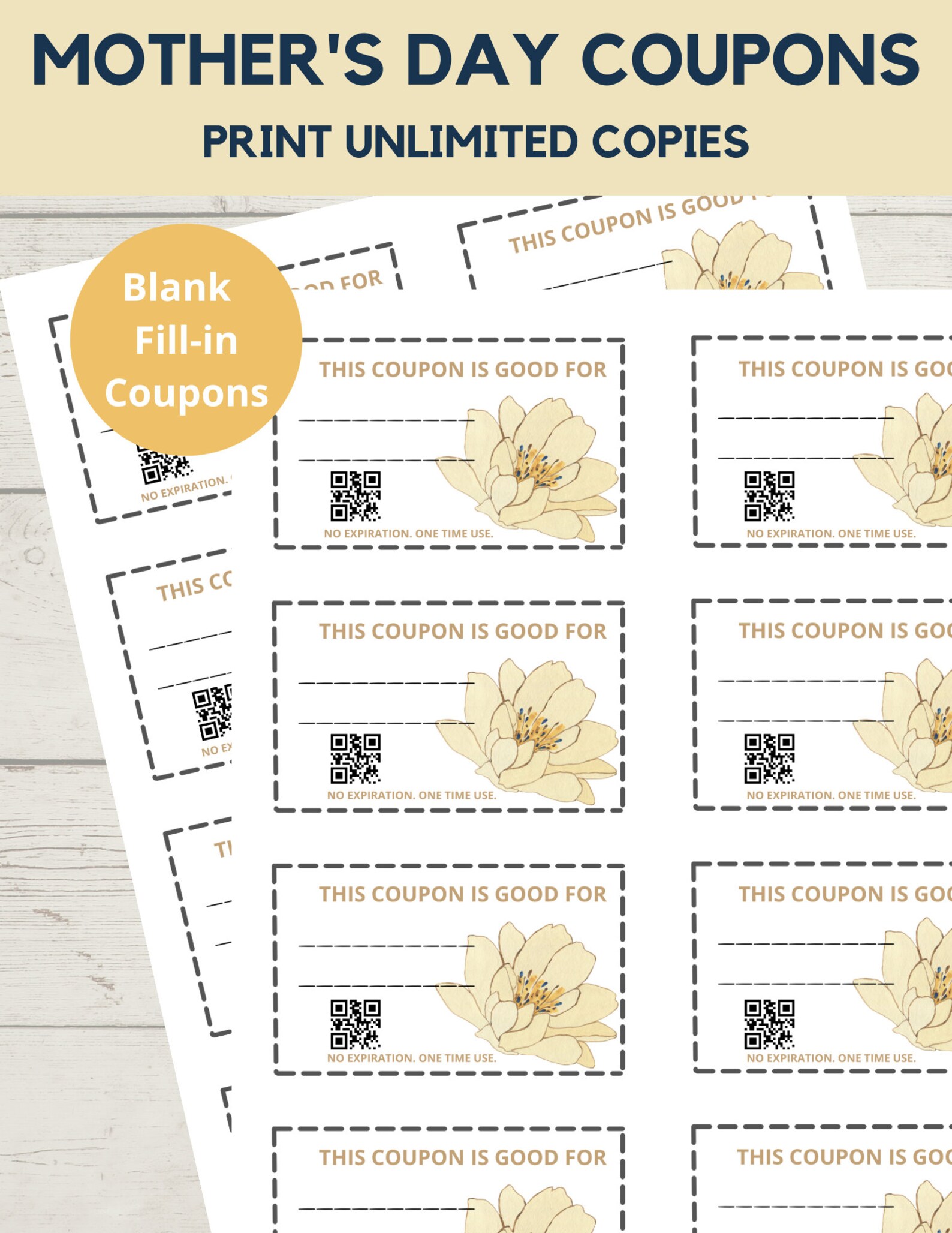 Mother's Day Coupon Book Printable Mother's Day Gift Coupon Book for ...