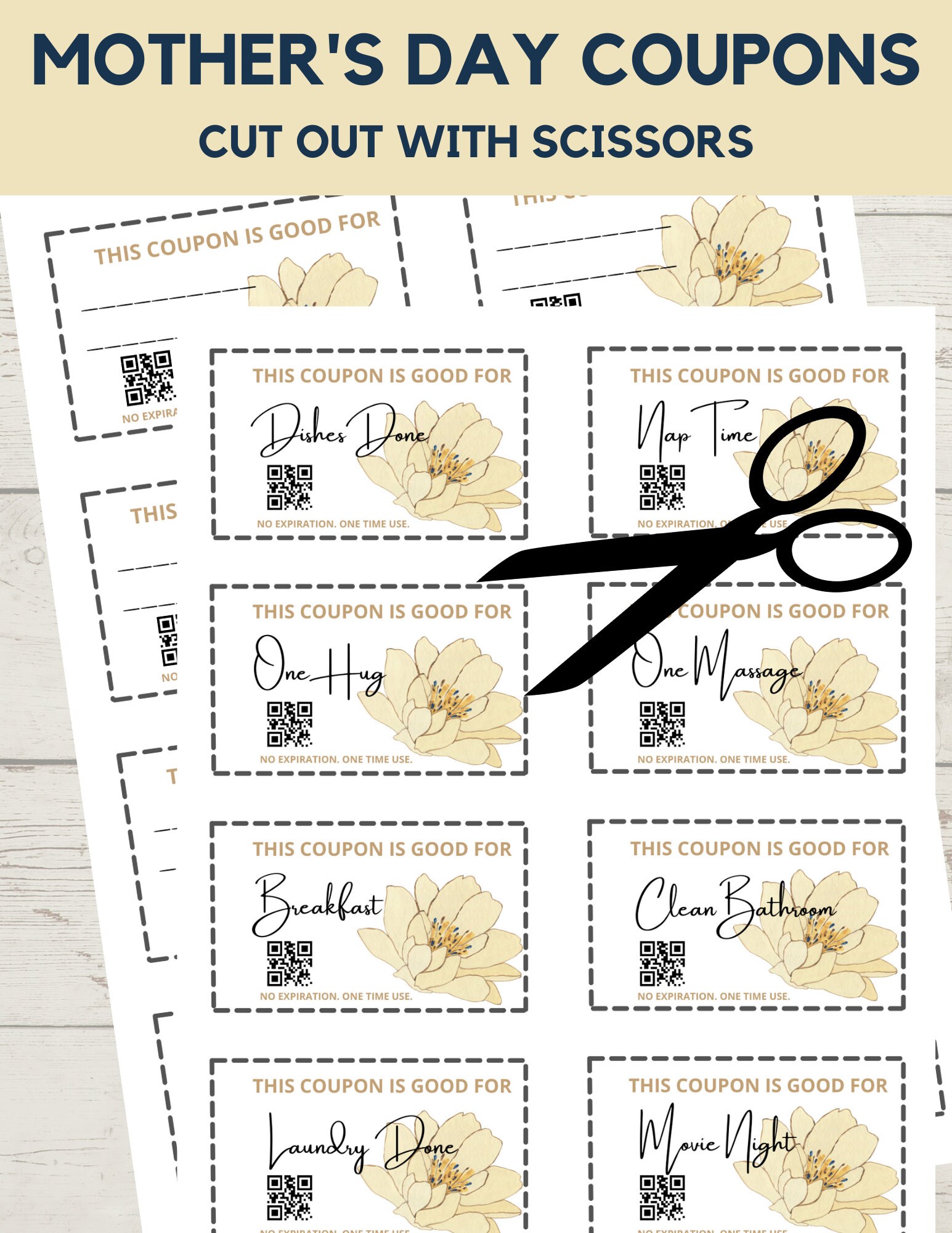 Mother's Day Coupon Book Printable Mother's Day Gift Coupon Book for ...