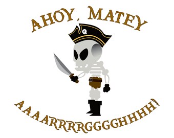 Ahoy Matey SVG and PNG File - Etsy