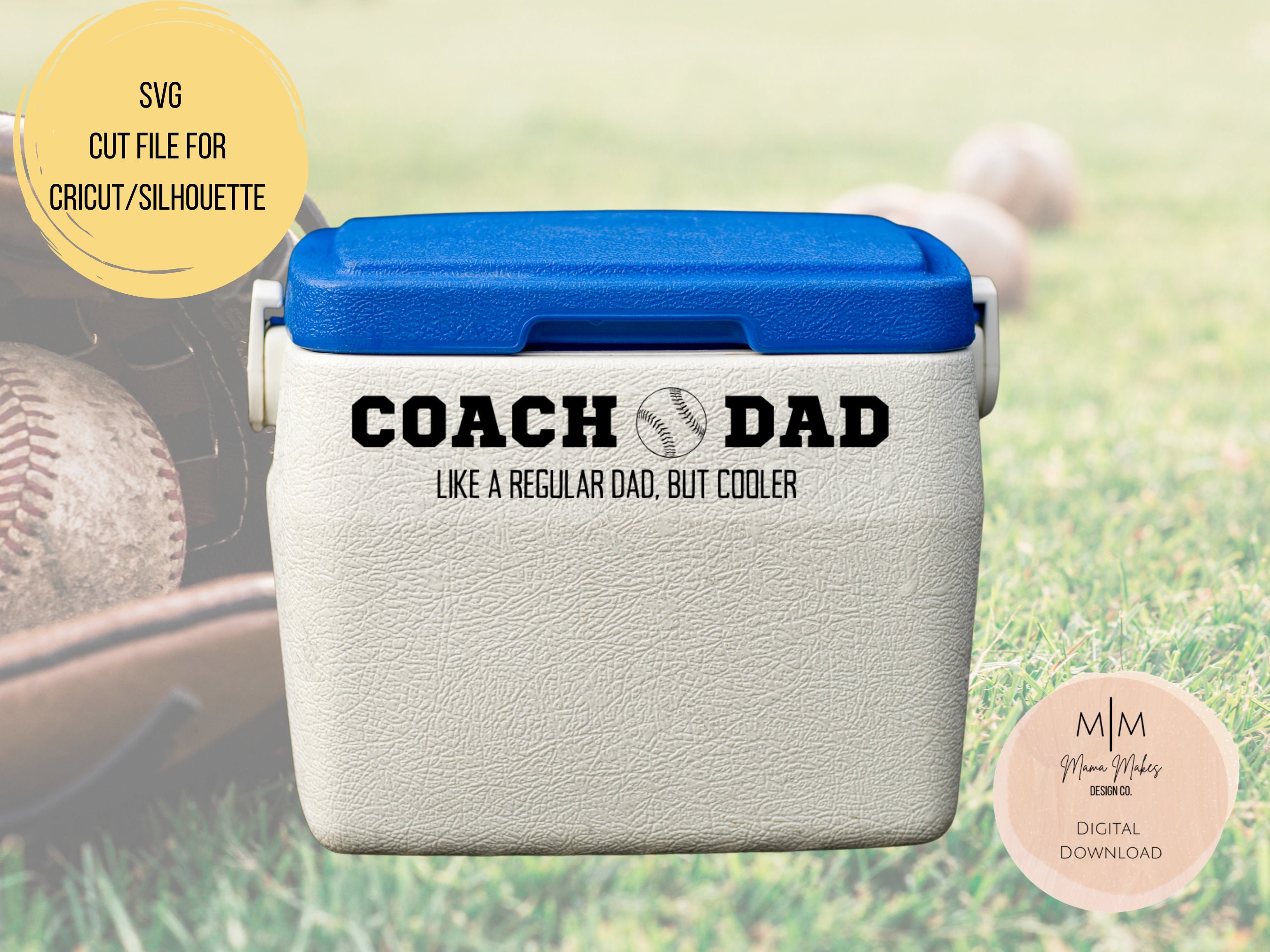 Coach Dad SVG, Sports SVG Design, Baseball Dad Shirt, Softball Dad ...